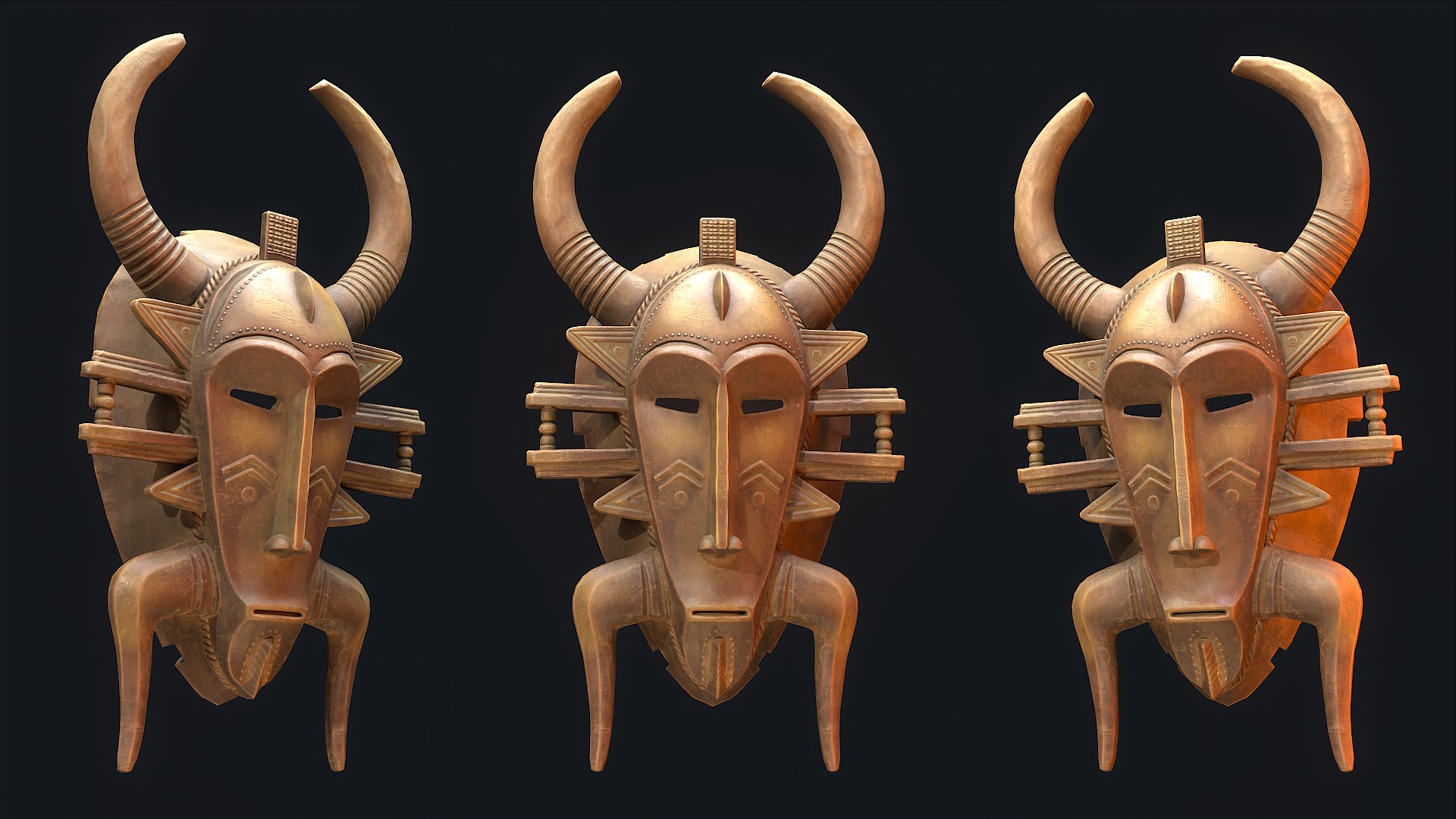 3D African Mask 9 Model - TurboSquid 2173773