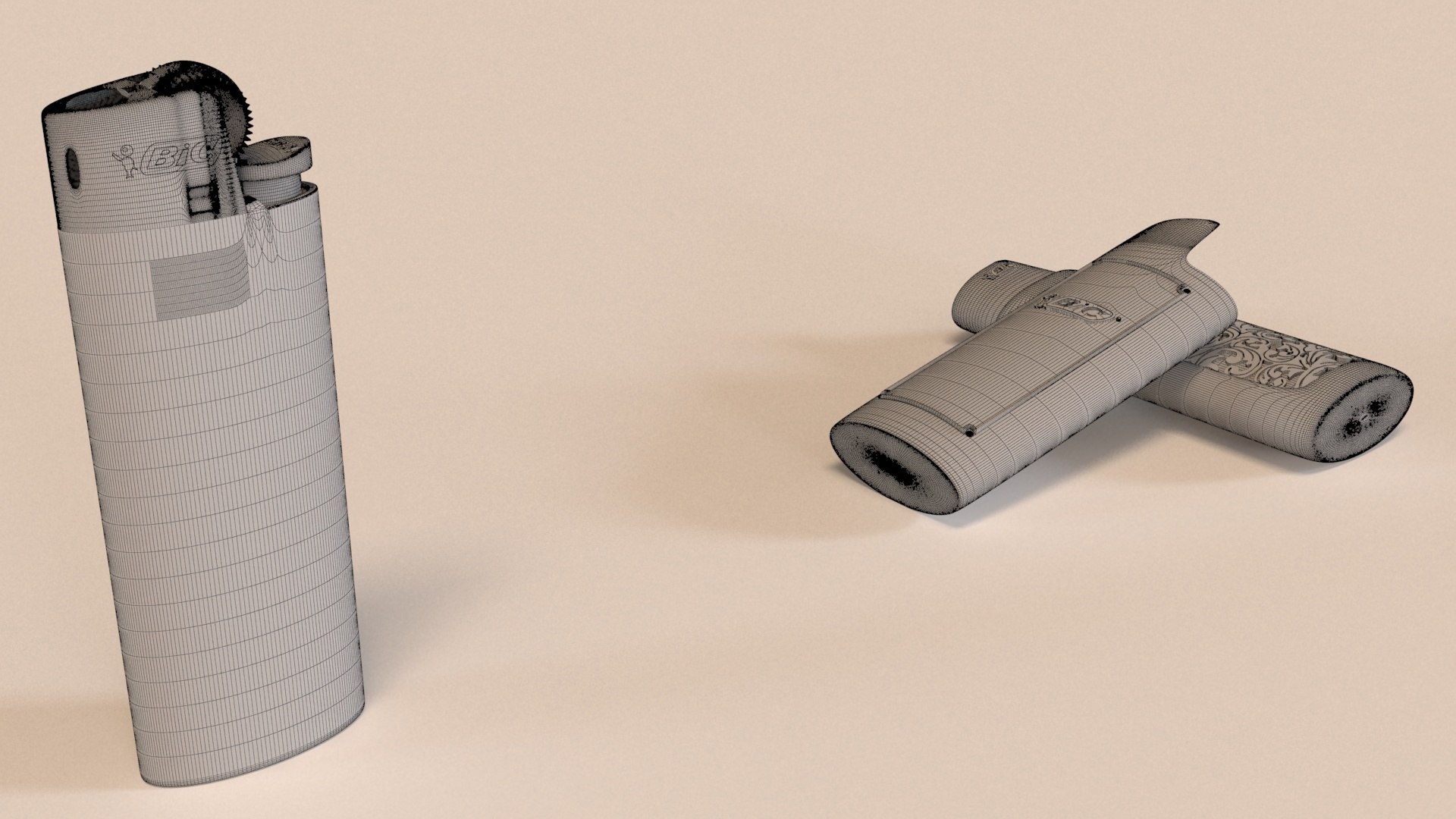 3D Lighter Bic - TurboSquid 2195081