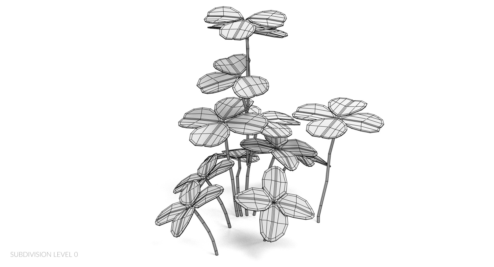 3D clover plant 4 - TurboSquid 1300470