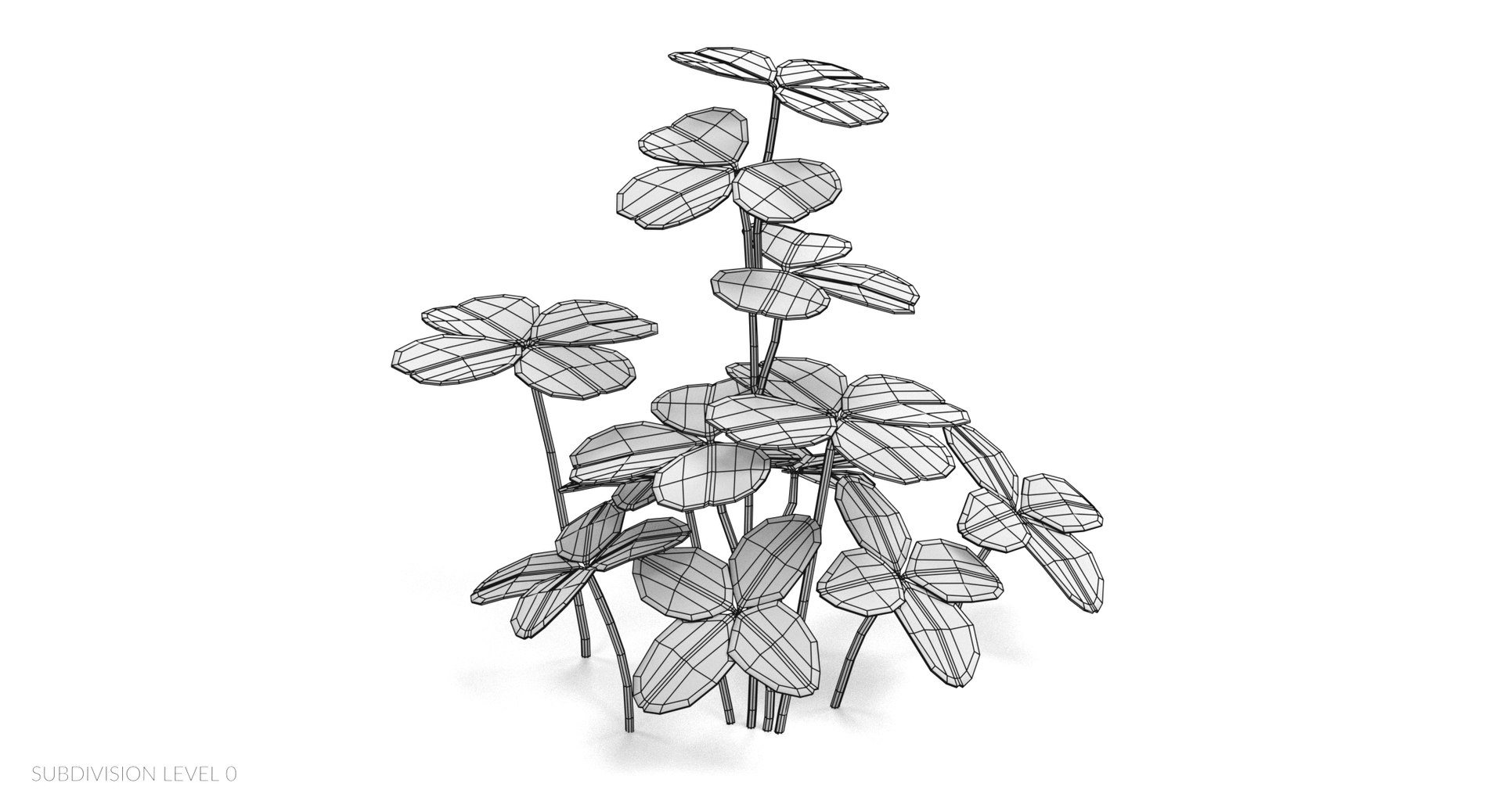 3D clover plant 4 - TurboSquid 1300470