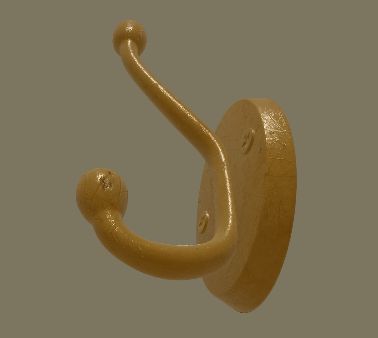 Coat hook 3D model - TurboSquid 1609873