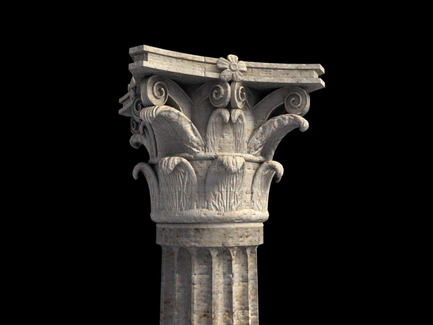 Corinthian Column 3d Model