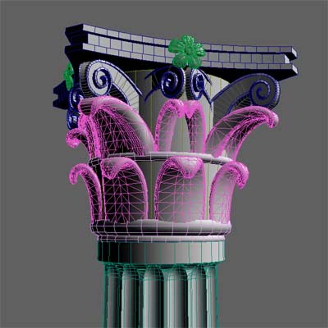 Corinthian Column 3d Model