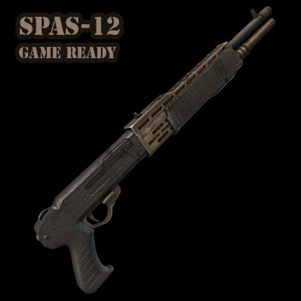 modelo 3d Spas-12 (arte del juego) - TurboSquid 561606