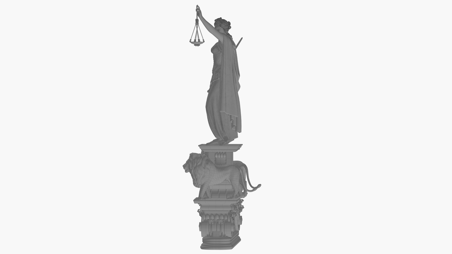 3ds Max Lady Justice