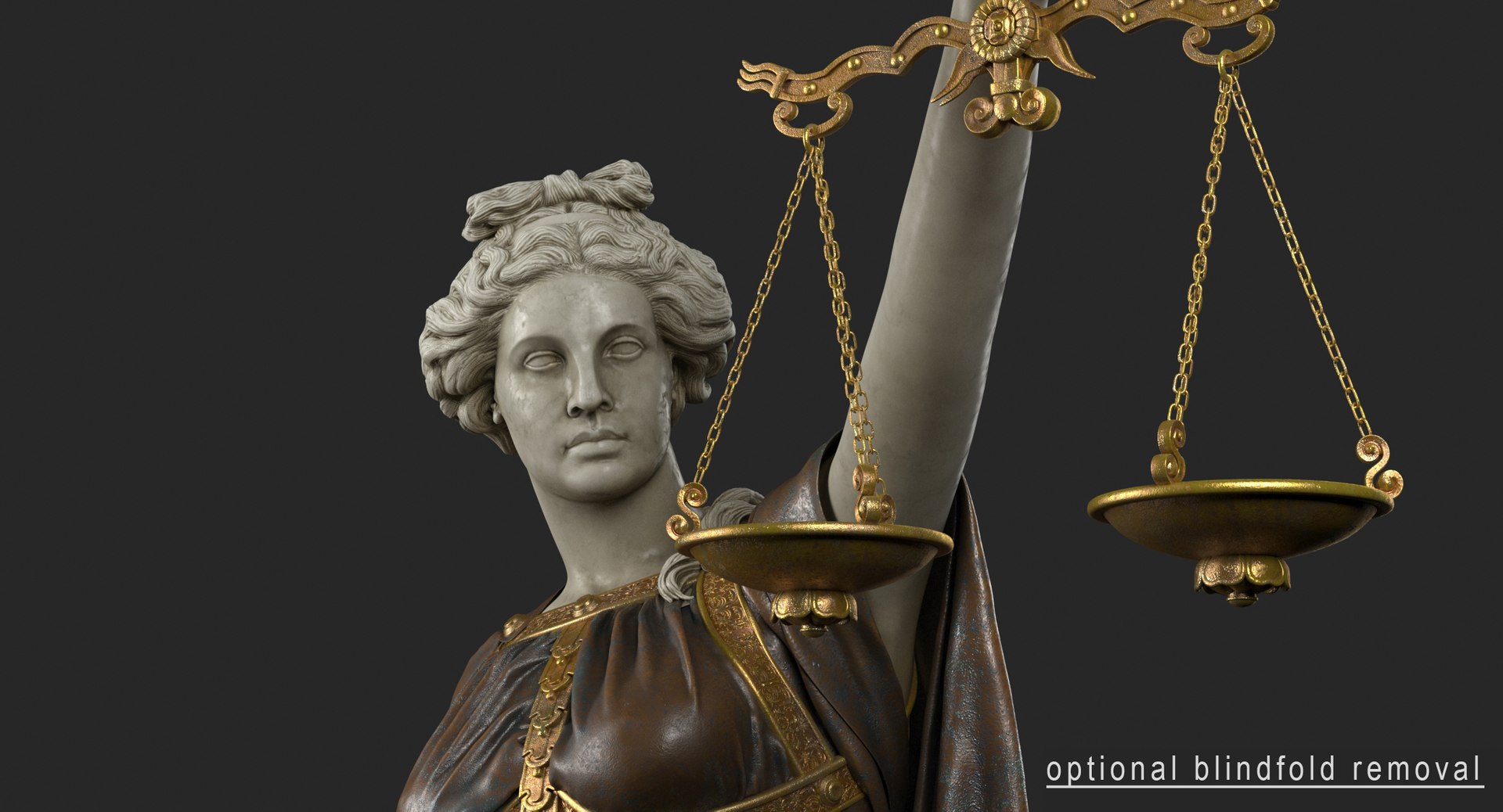 3ds Max Lady Justice