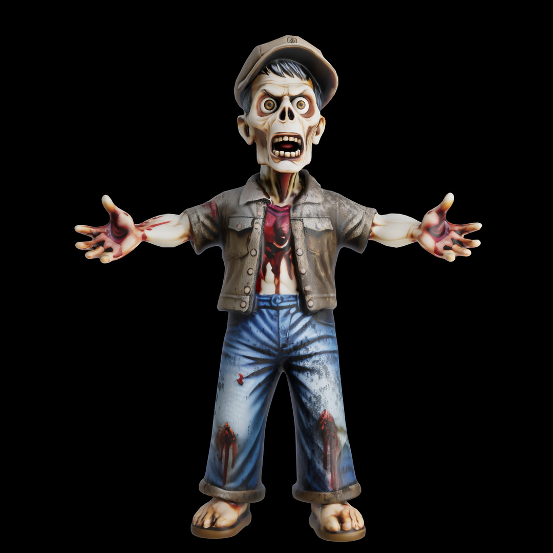 3D Zombie Character Rigged - TurboSquid 2287988