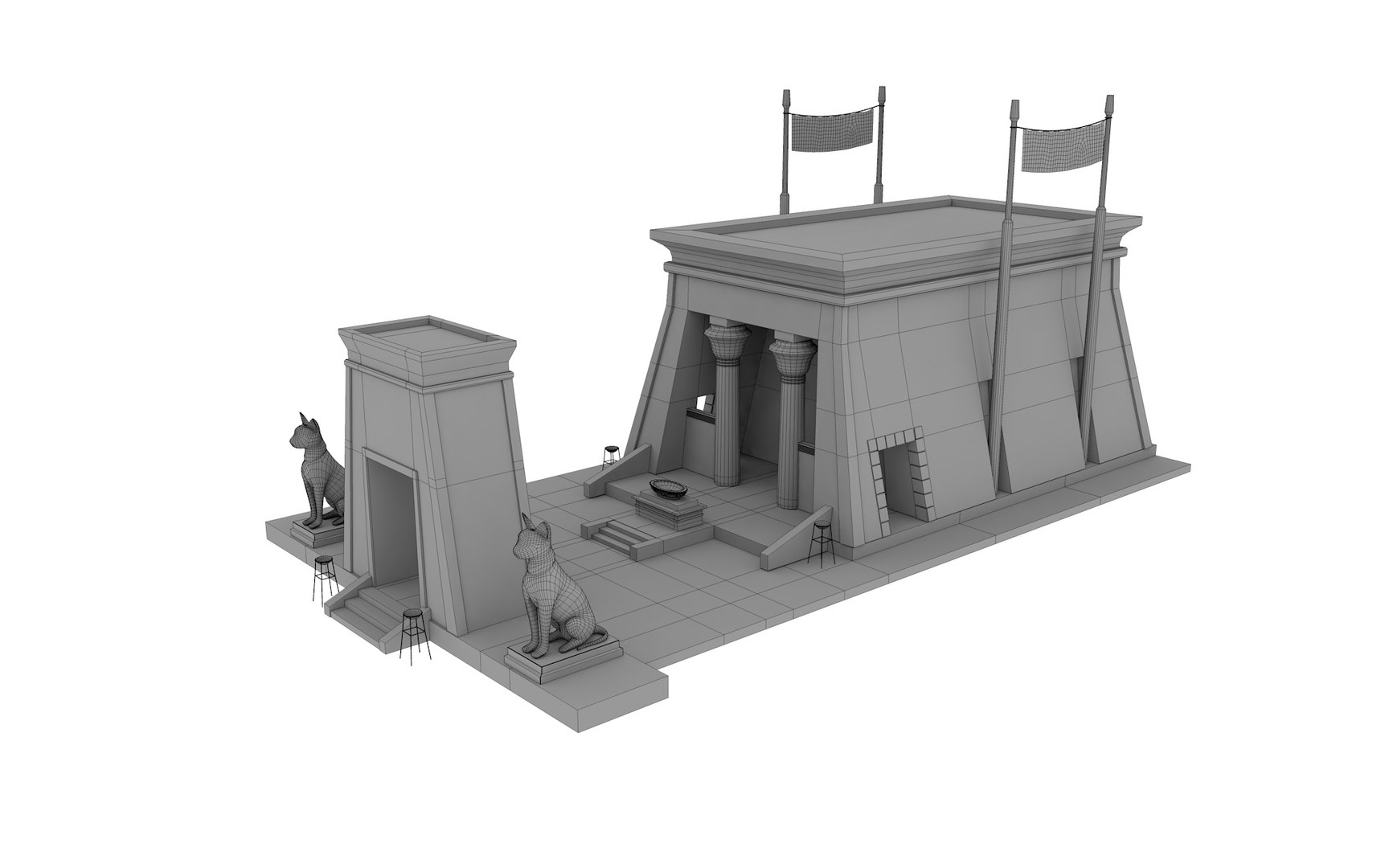 Egypt Temple 3D Model - TurboSquid 1614783