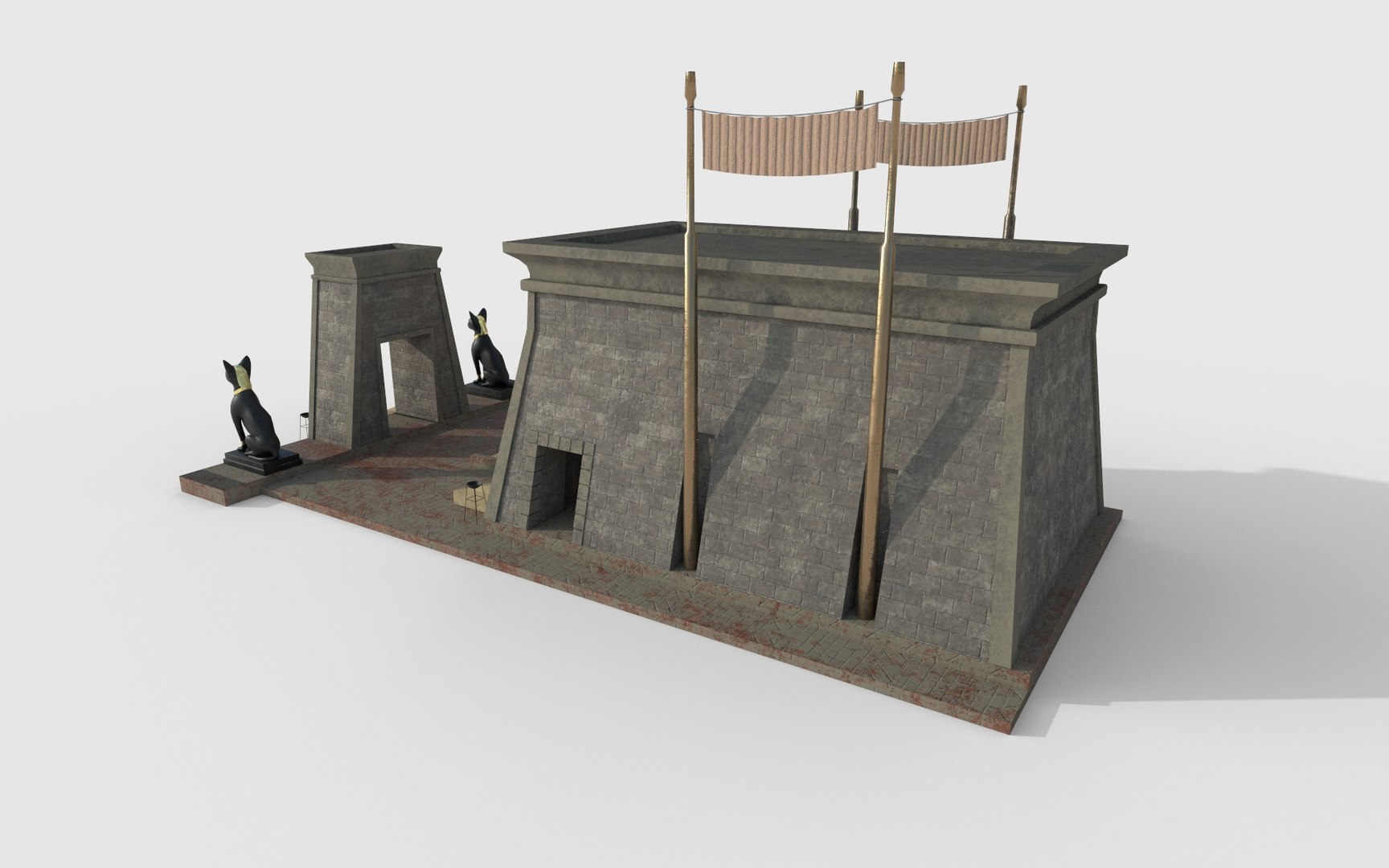 Egypt Temple 3D Model - TurboSquid 1614783