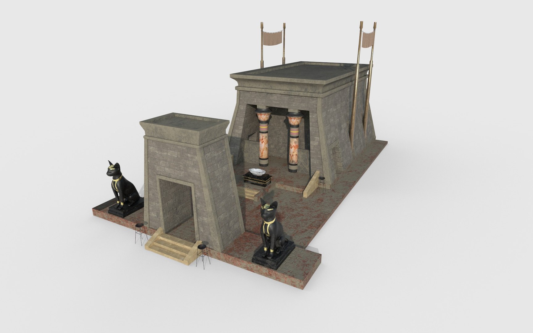 Egypt Temple 3D Model - TurboSquid 1614783