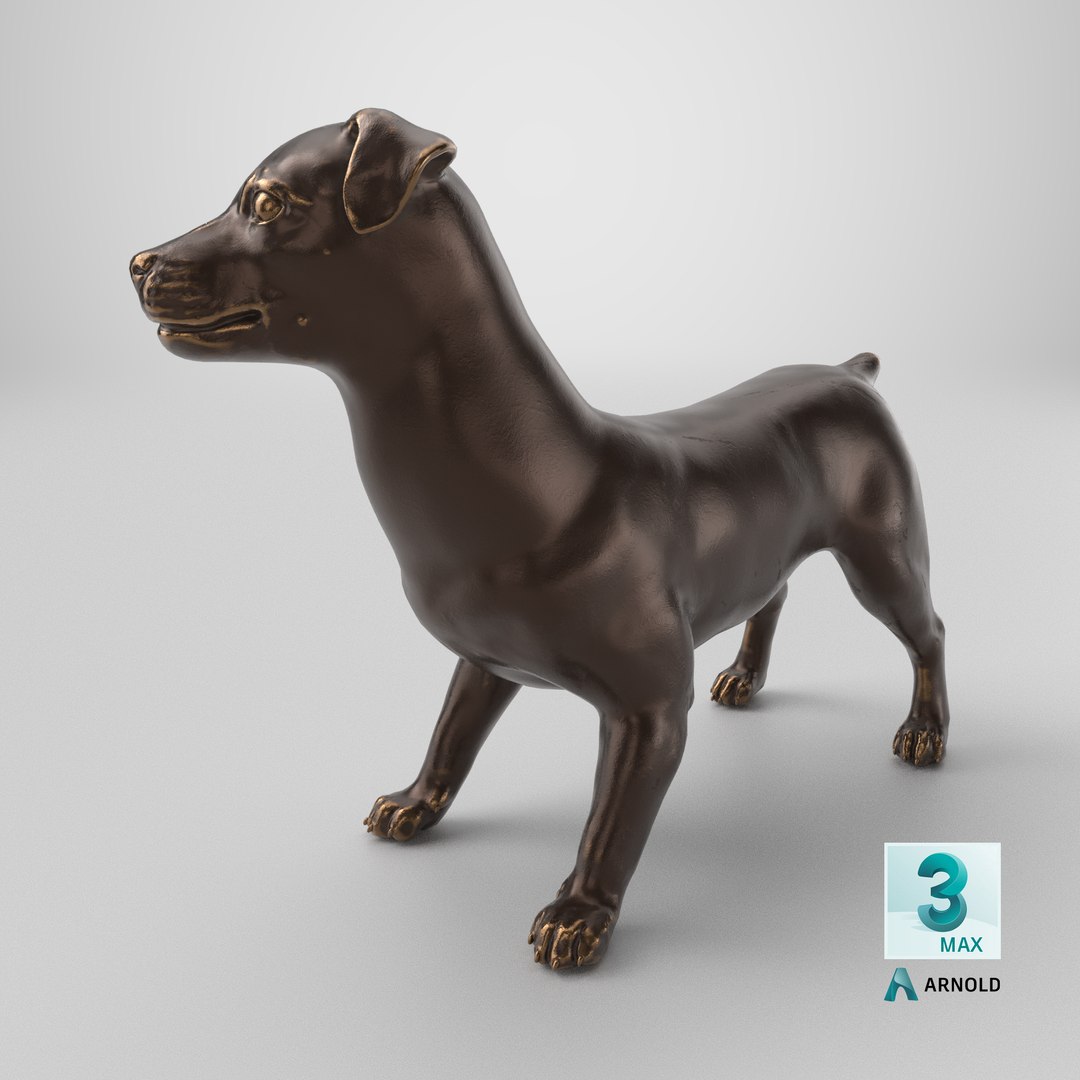 Jack Russell Dog Figurine 3D - TurboSquid 2518974