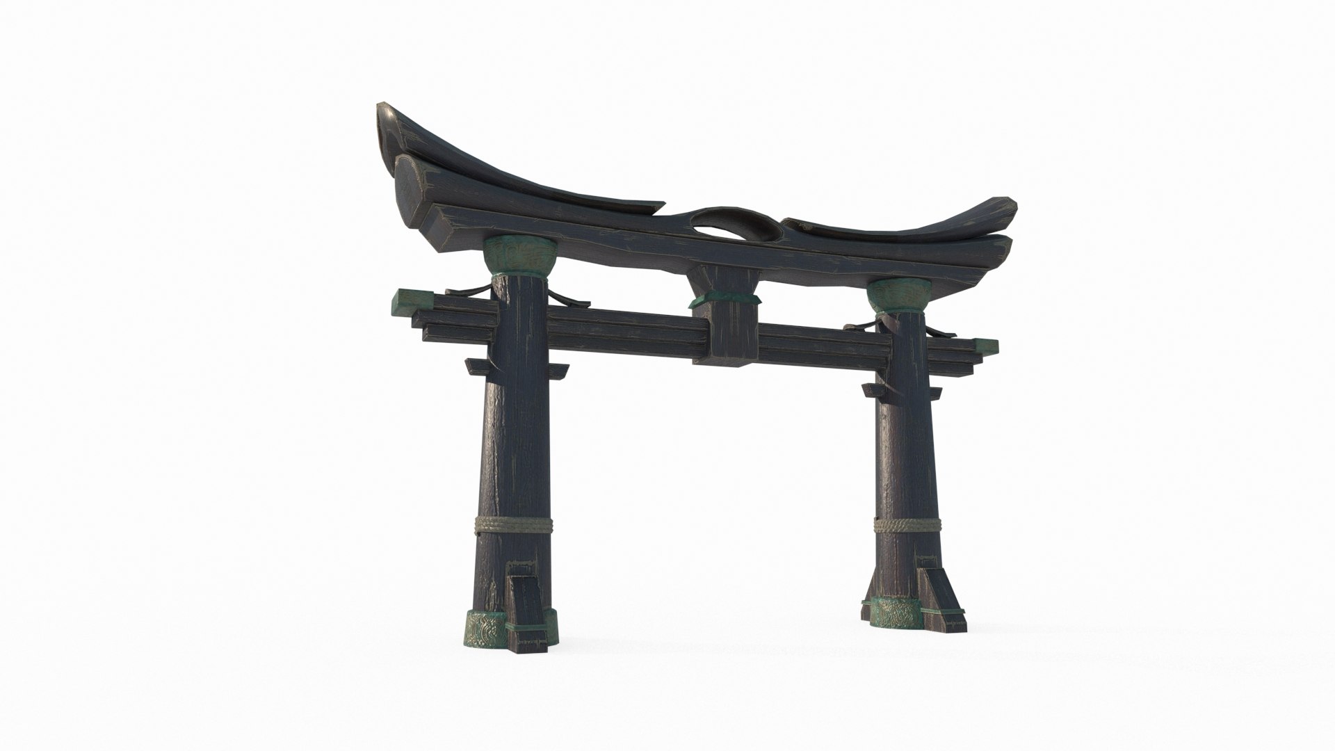 Torii Gate Of Ancient Asian Architecture 3D Model - TurboSquid 2155720