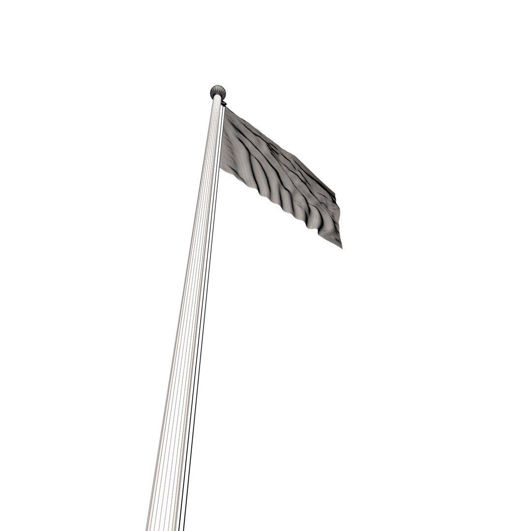 3D realistic waving flag model - TurboSquid 1464780