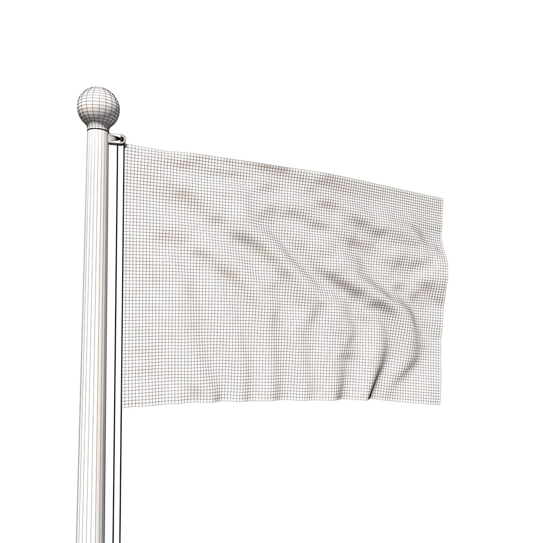 3D realistic waving flag model - TurboSquid 1464780