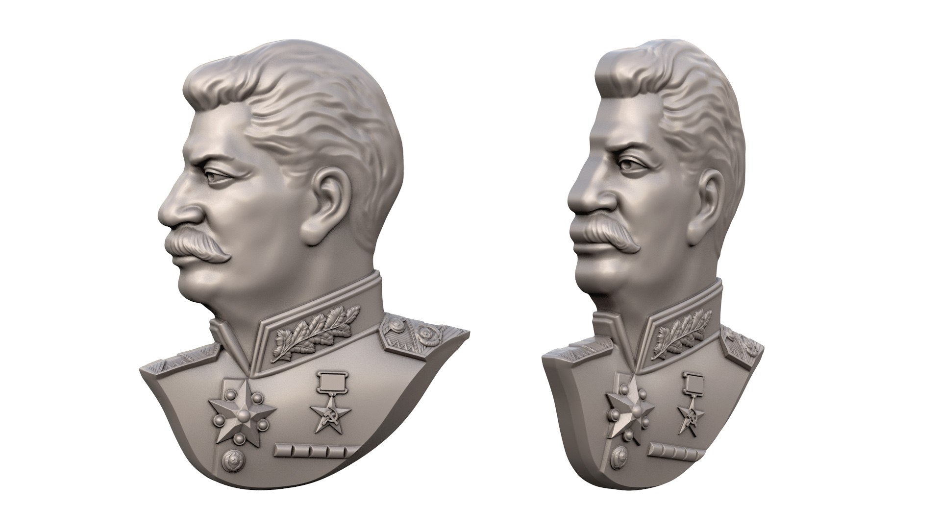 The Bas -relief Of The Stalin Model - TurboSquid 2317567