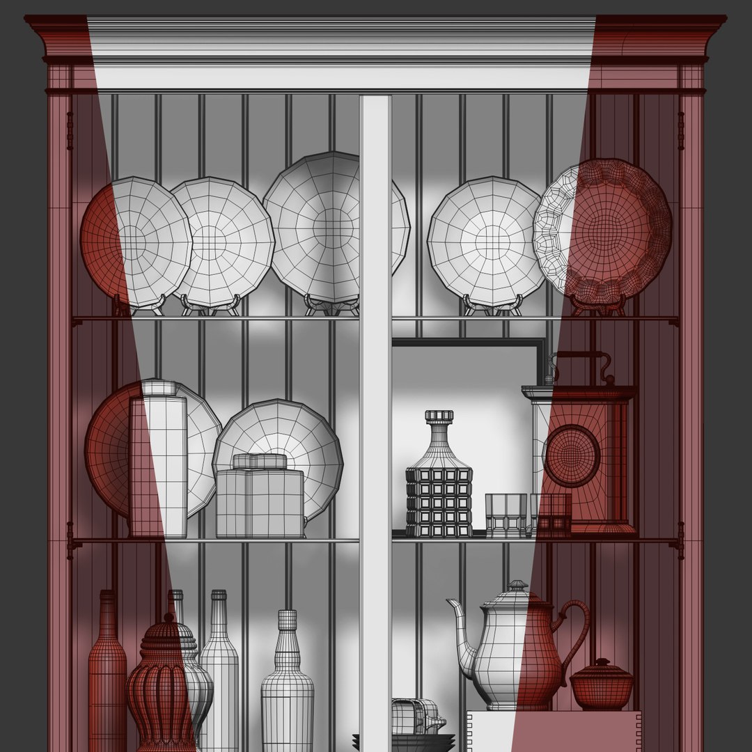 3D Model Display Cabinet Showcase Eclipse By Birkhouse - TurboSquid 1962428