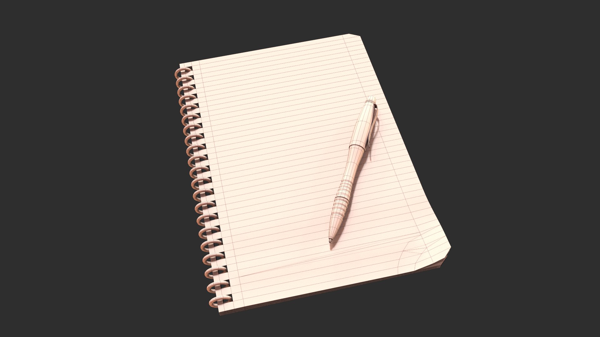 Notepad Office 3D Model - TurboSquid 1684567