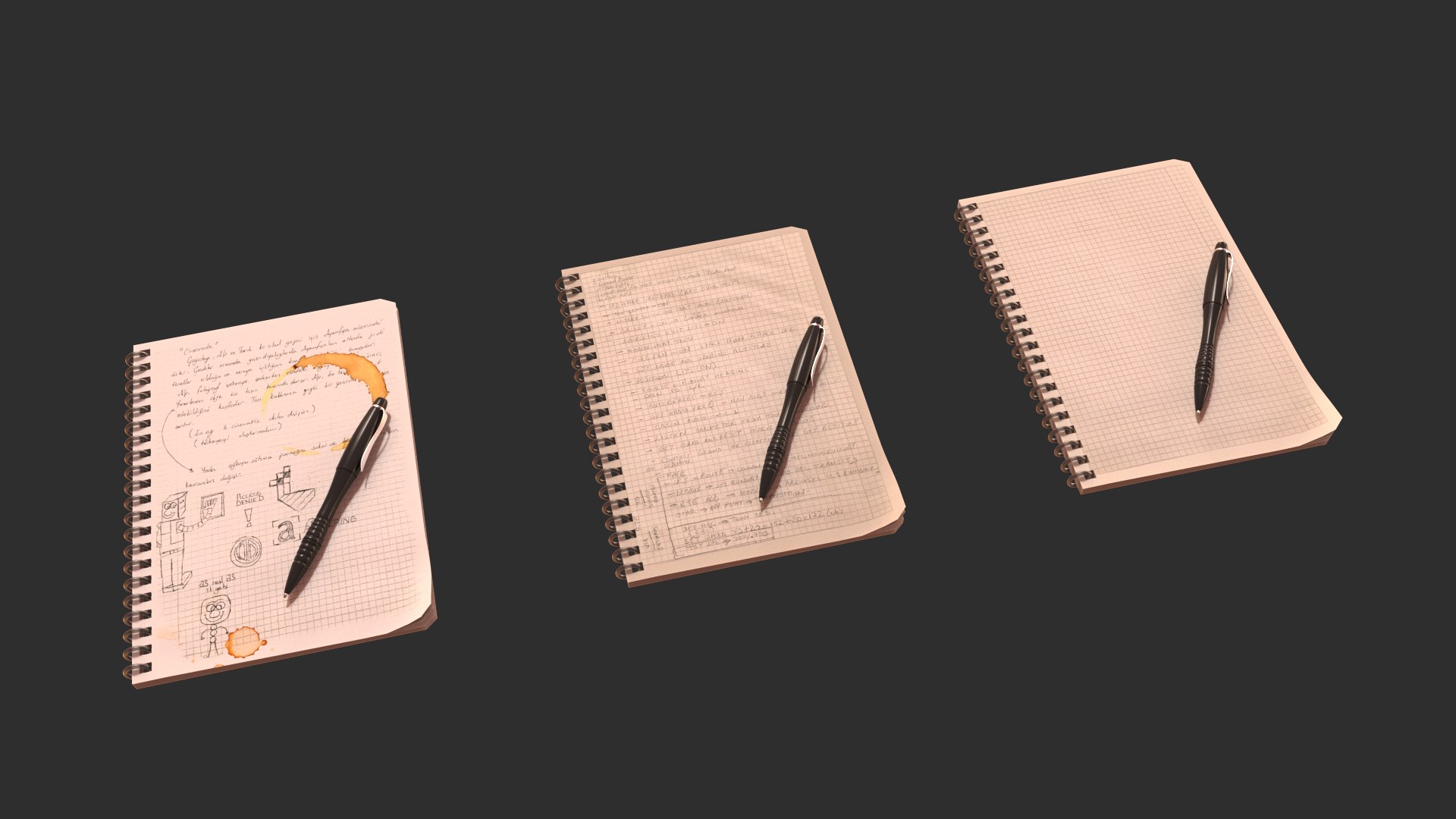 Notepad Office 3D Model - TurboSquid 1684567