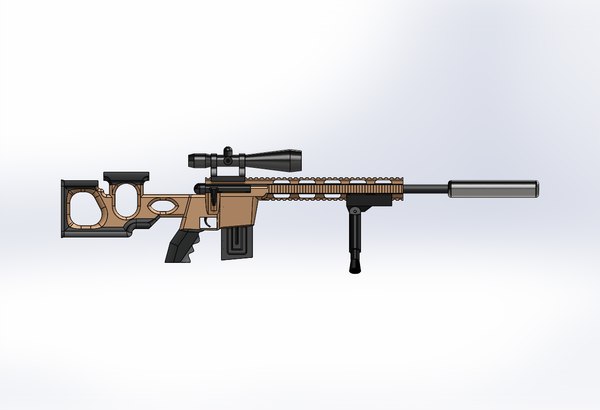 Solidworks Assembly Gun Models | TurboSquid