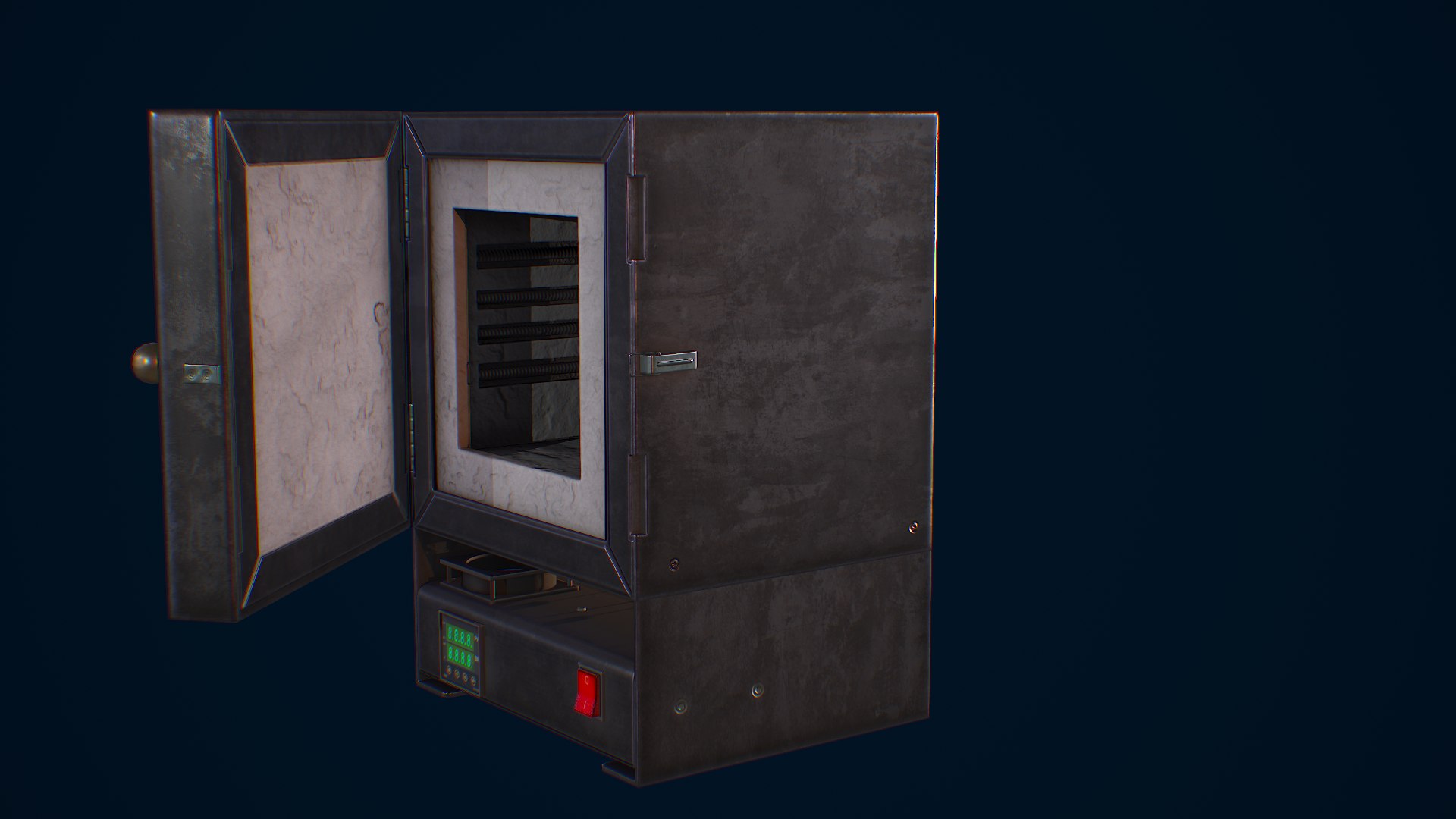 3D Stove - Muffle Furnace With ANIMATION Model - TurboSquid 1722614
