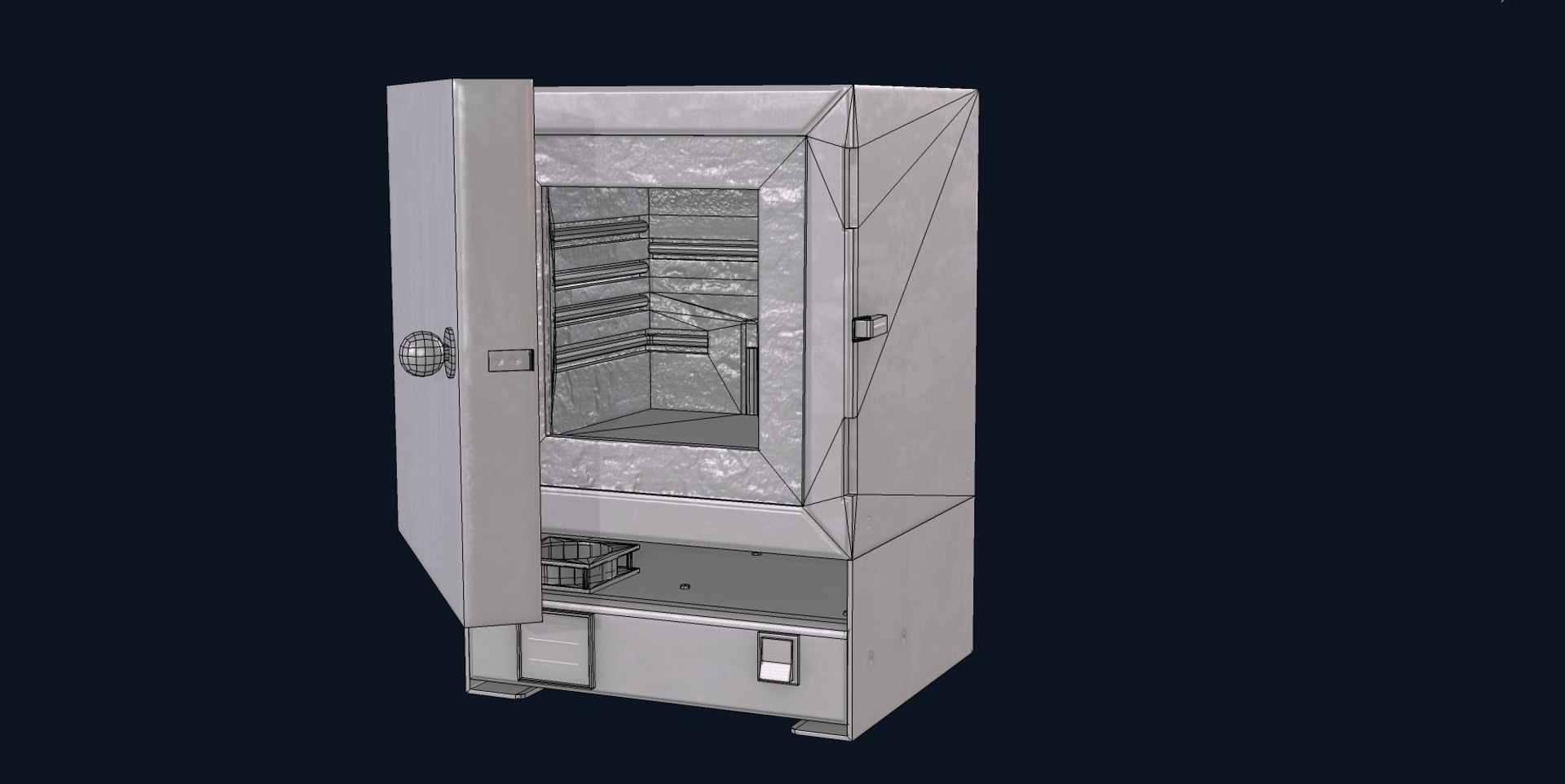 3D Stove - Muffle Furnace With ANIMATION Model - TurboSquid 1722614