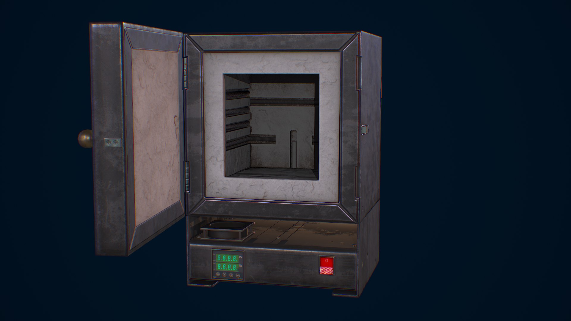 3D Stove - Muffle Furnace With ANIMATION Model - TurboSquid 1722614