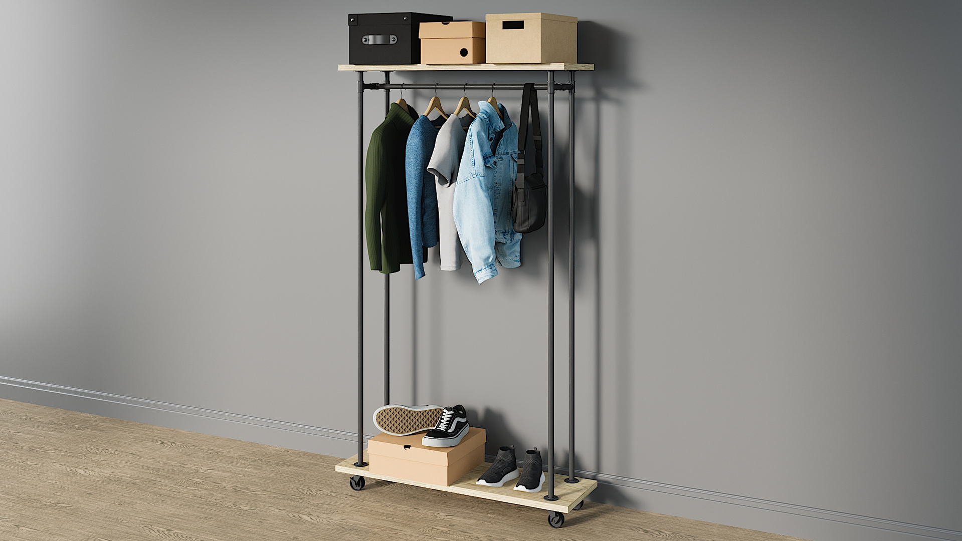 Realistic wardrobe 5 clothing 3D model - TurboSquid 1638066