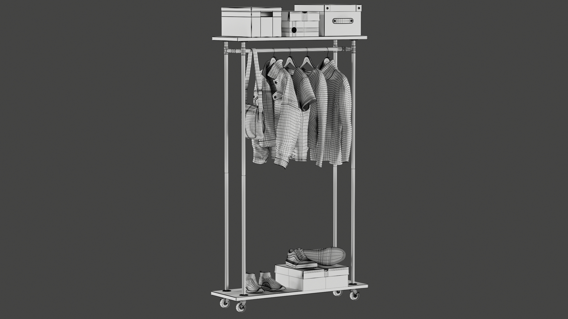 Realistic wardrobe 5 clothing 3D model - TurboSquid 1638066
