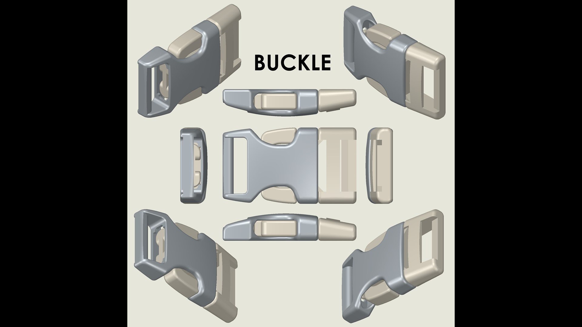 Snap Buckle 3D Model - TurboSquid 2306033