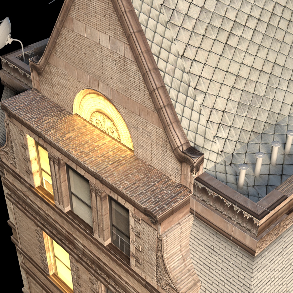 3d model building exterior