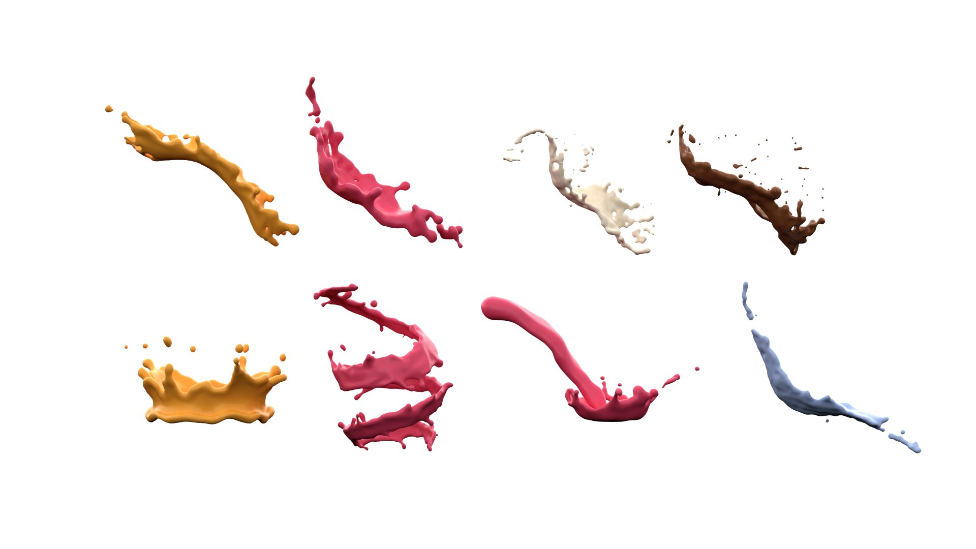 3D Splash Assets Pack For Blender 3D Model - TurboSquid 2331963