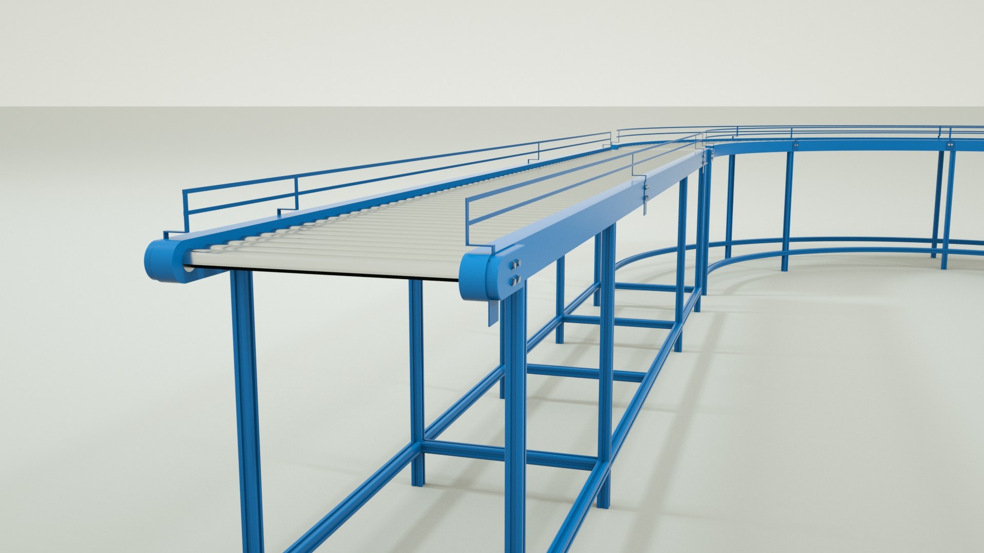 3D Conveyor Belt Model - TurboSquid 2081373