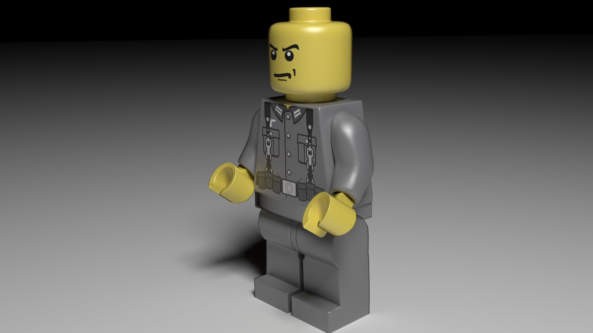 3d Model Lego Character German Soldier