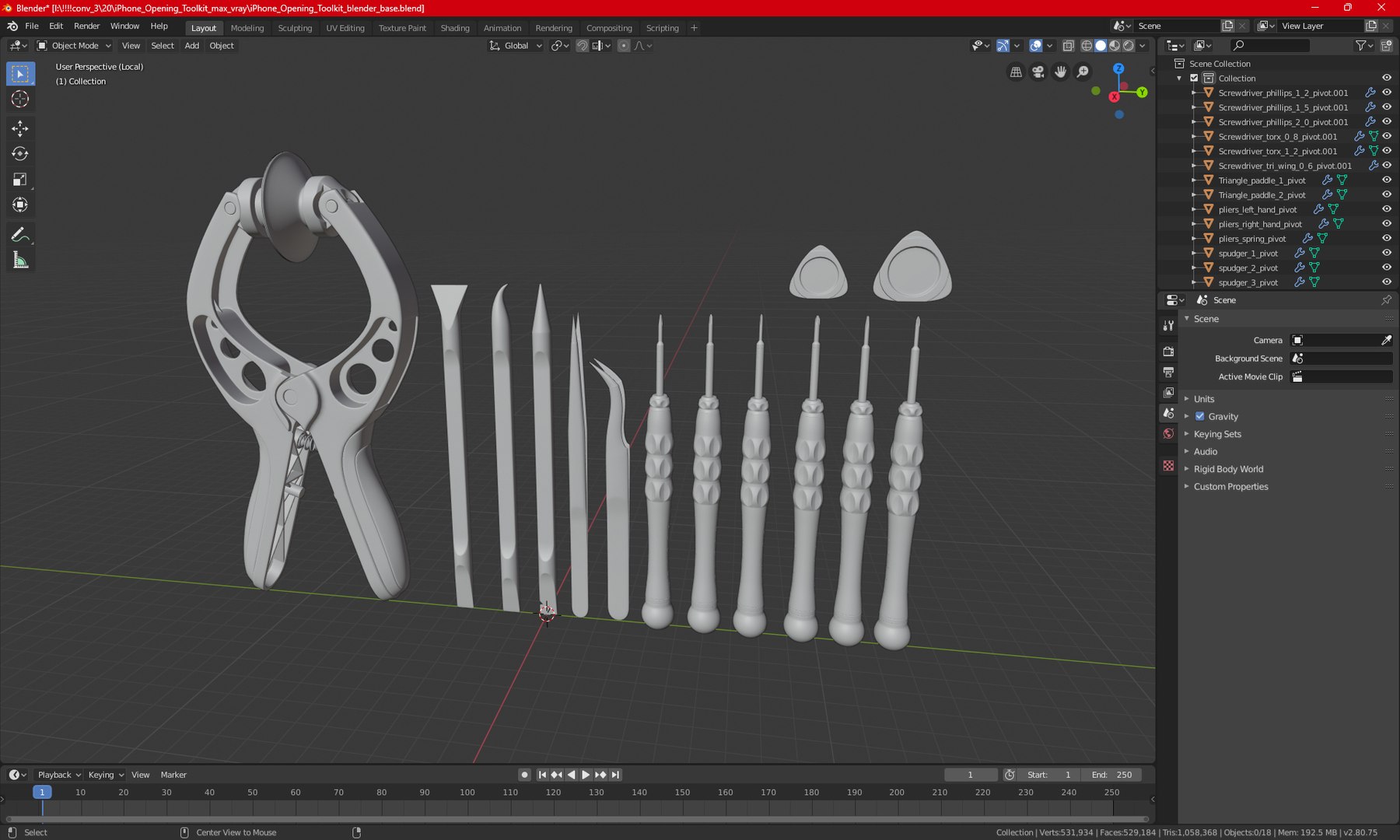 3D Model IPhone Opening Toolkit - TurboSquid 2212761