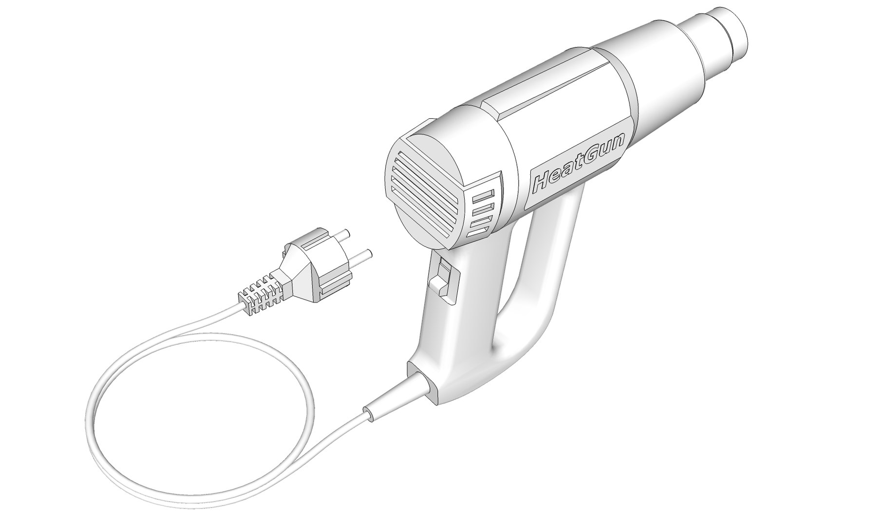 3D Model Heat Gun - TurboSquid 1760635