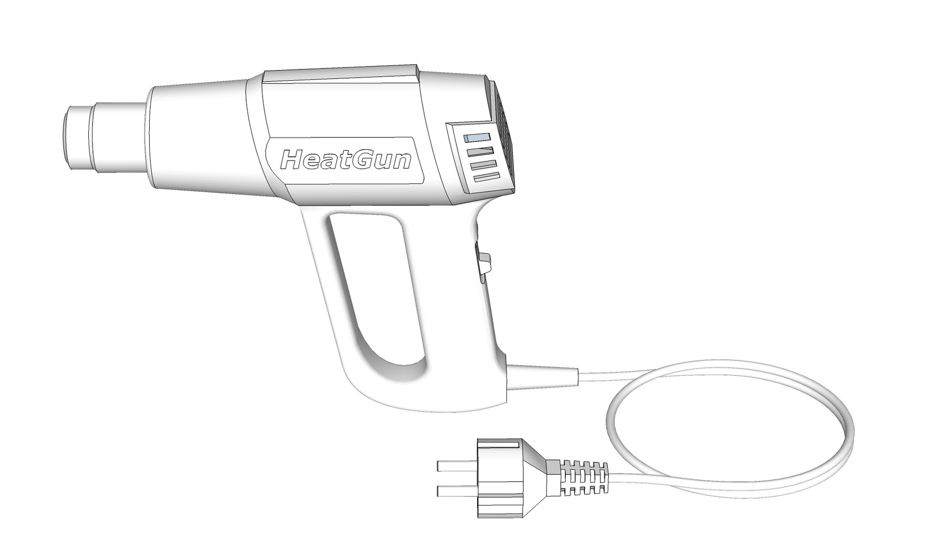 3D Model Heat Gun - TurboSquid 1760635