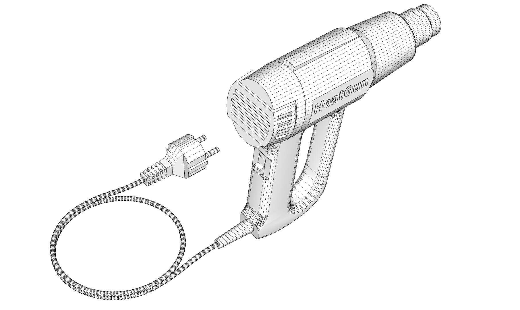 3D Model Heat Gun - TurboSquid 1760635
