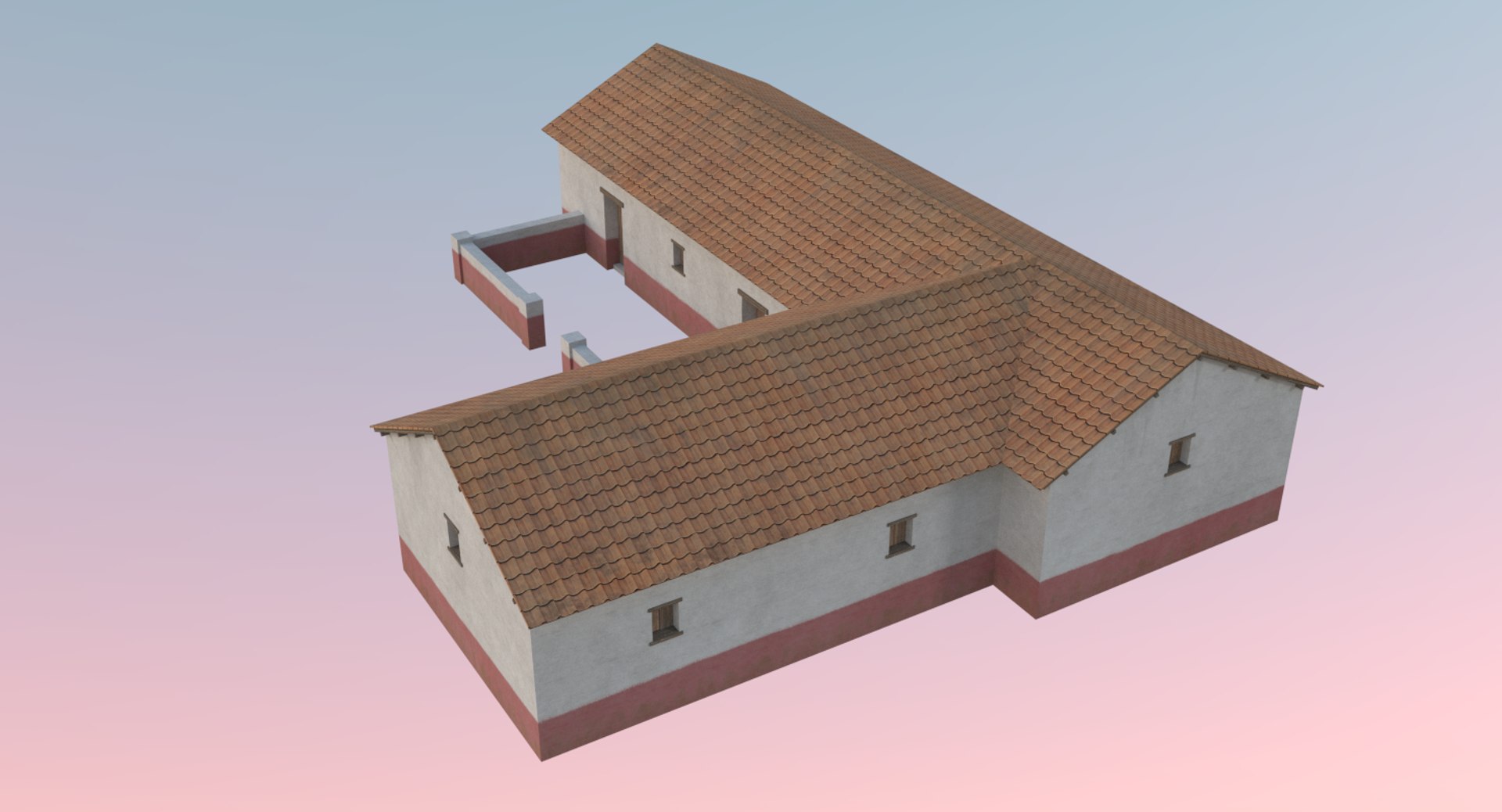 Roman Building 4 3D Model - TurboSquid 1187885