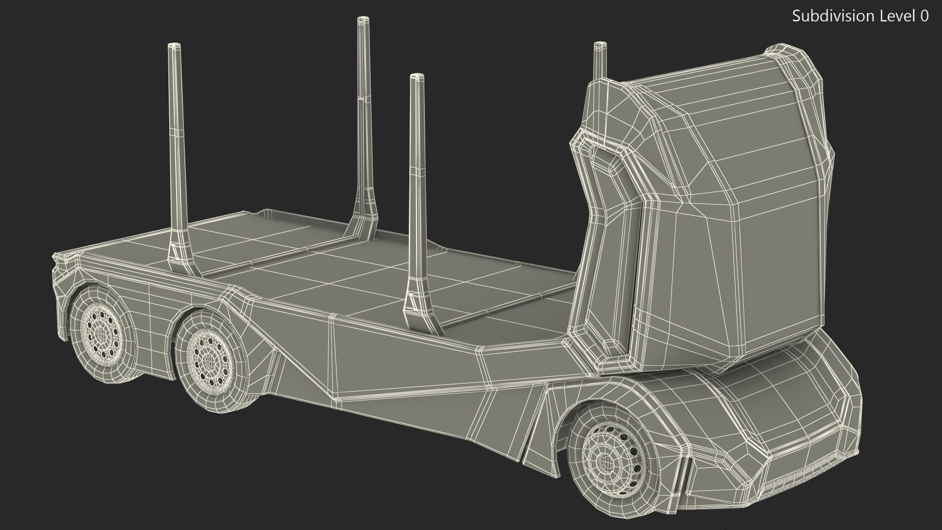 Autonomous electric logging truck vehicle 3D model - TurboSquid 1636634