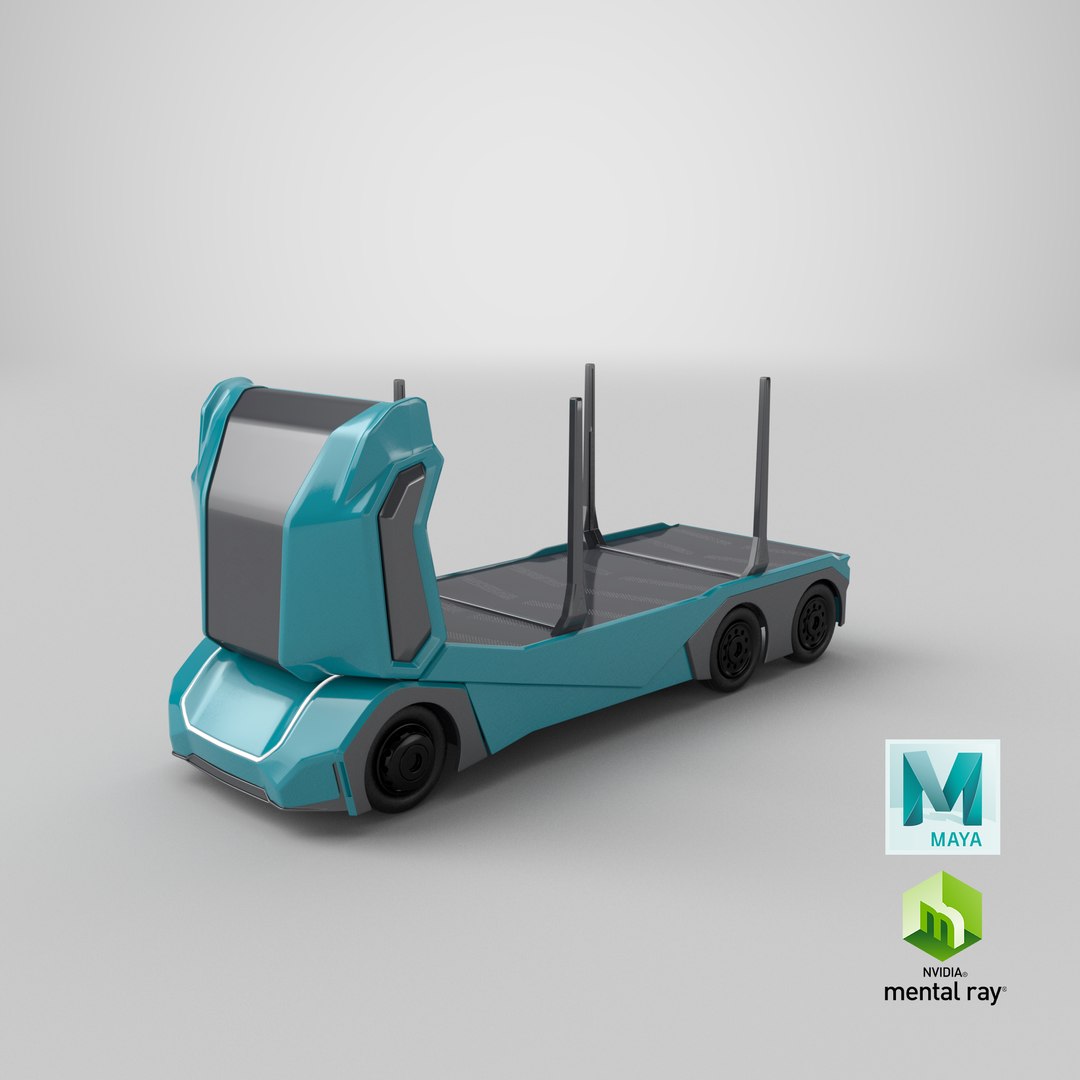 Autonomous electric logging truck vehicle 3D model - TurboSquid 1636634