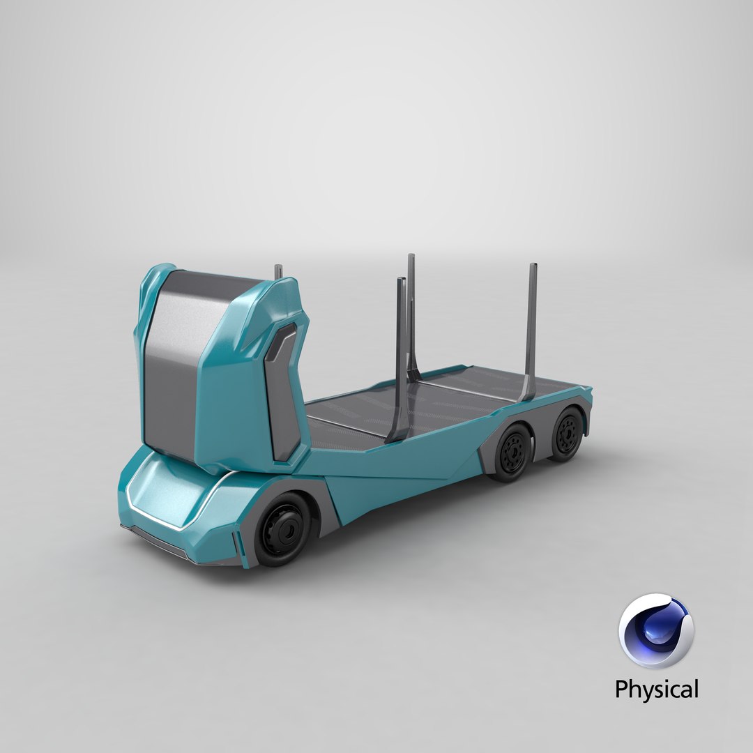 Autonomous electric logging truck vehicle 3D model - TurboSquid 1636634
