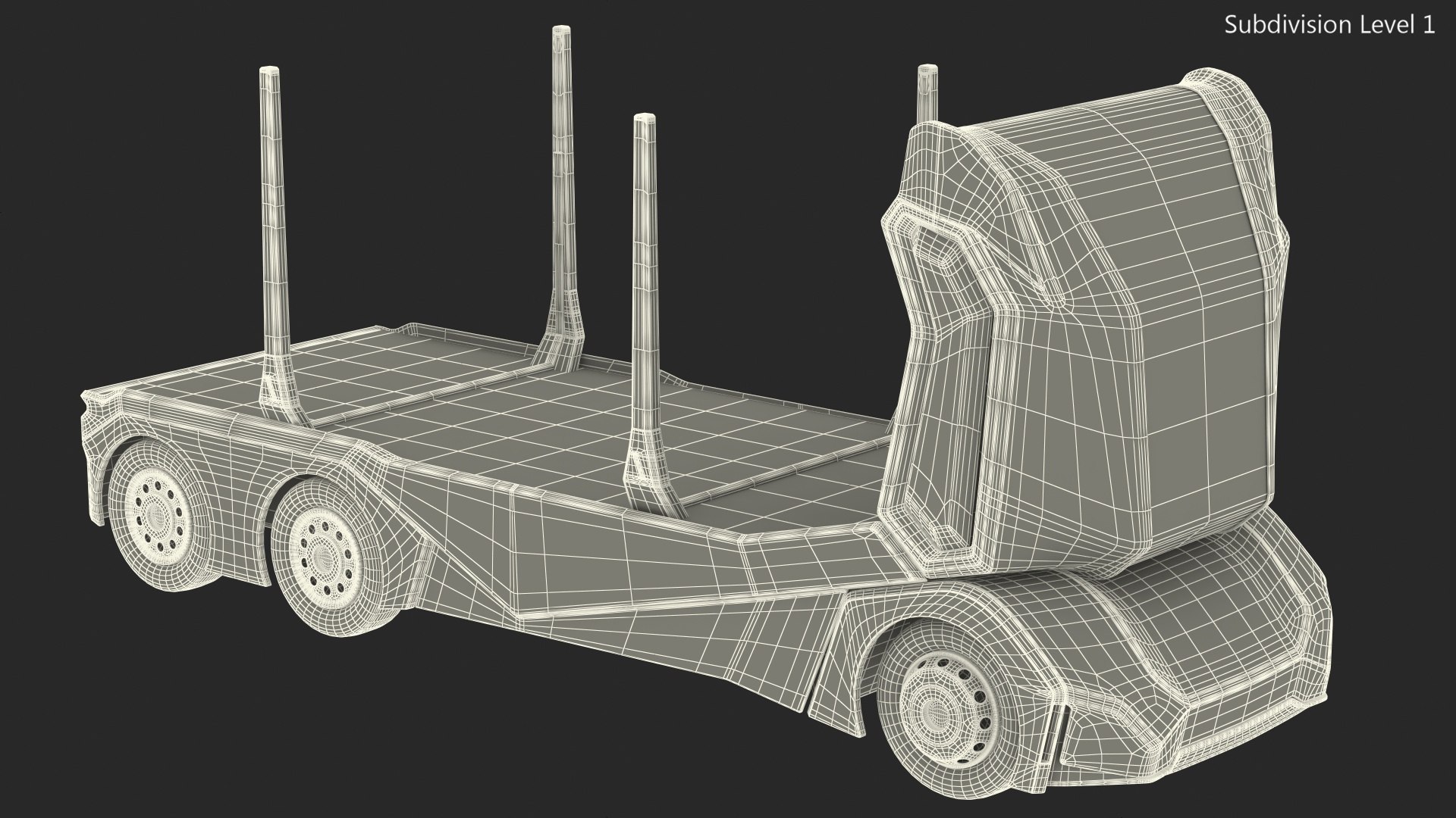Autonomous electric logging truck vehicle 3D model - TurboSquid 1636634