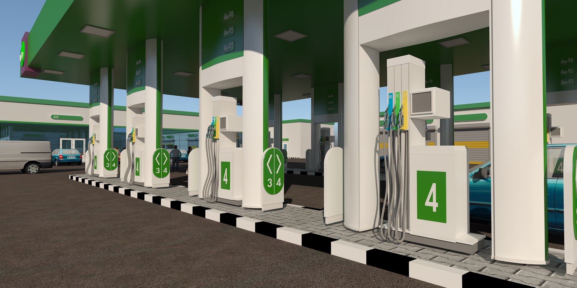 GAS STATION Model - TurboSquid 2319068