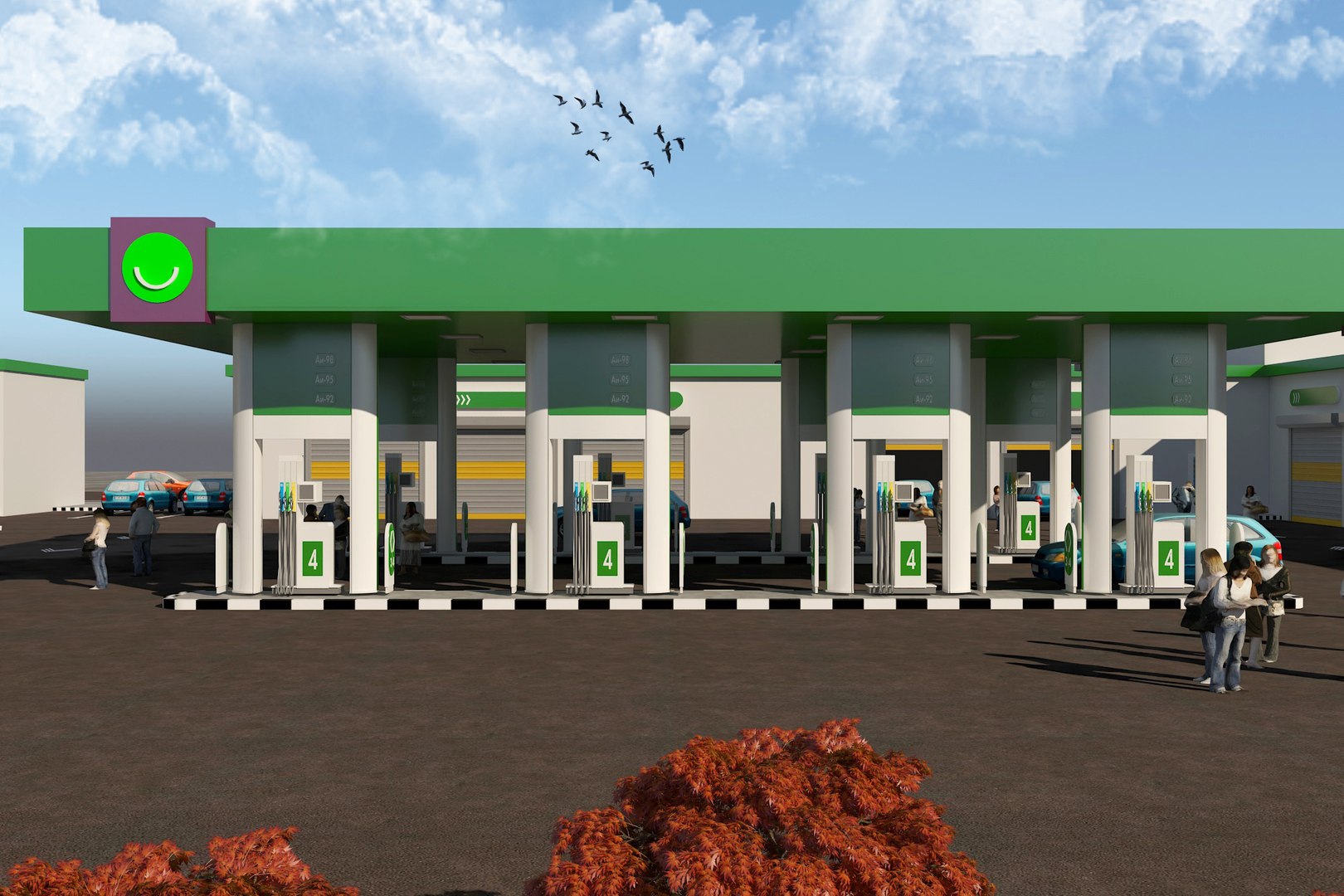 GAS STATION Model - TurboSquid 2319068