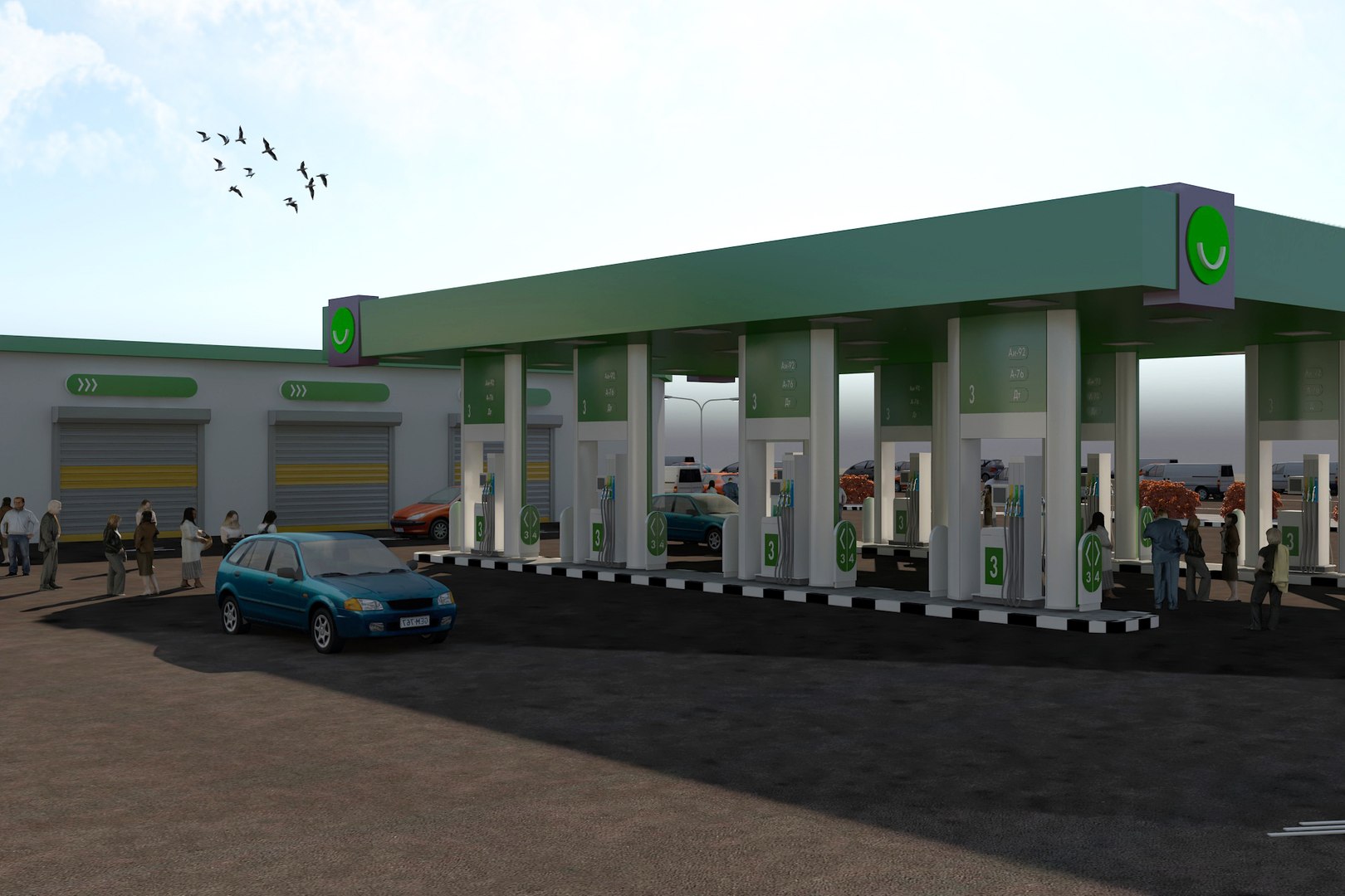 GAS STATION Model - TurboSquid 2319068