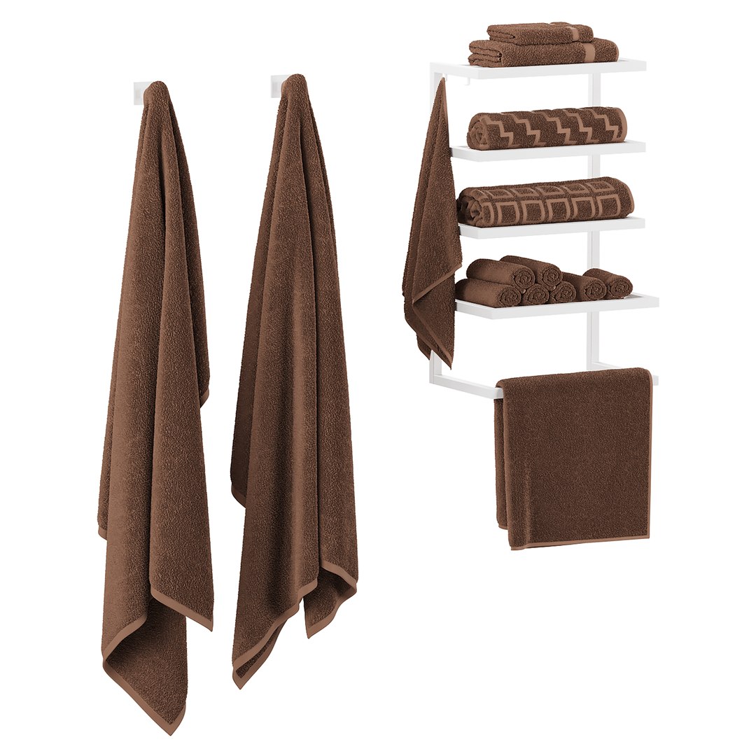 3D Model Towels Set - TurboSquid 2337902