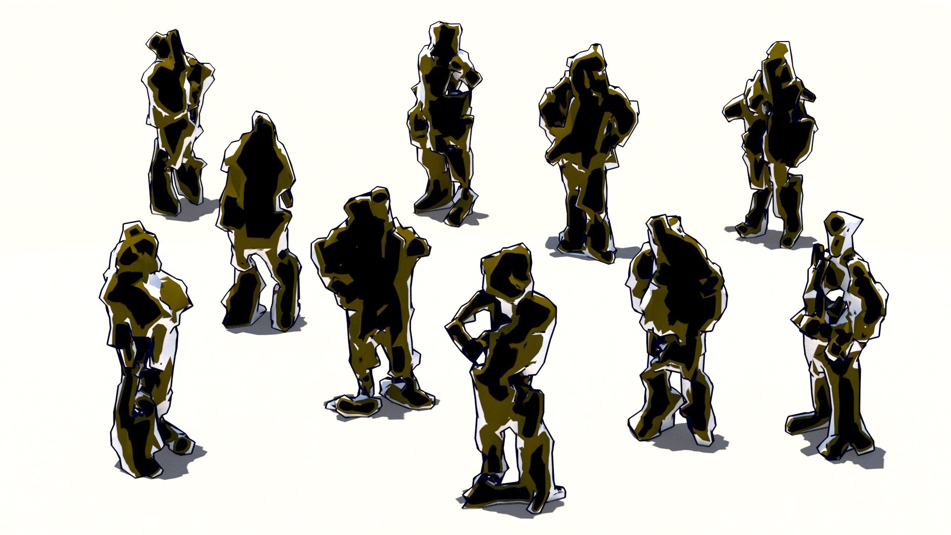 Crowd Model - TurboSquid 1685493