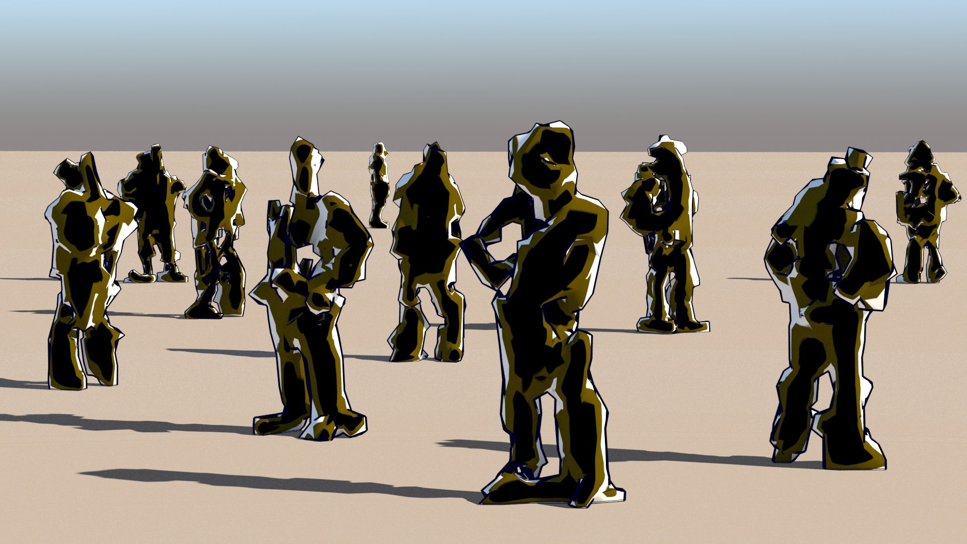 Crowd Model - TurboSquid 1685493