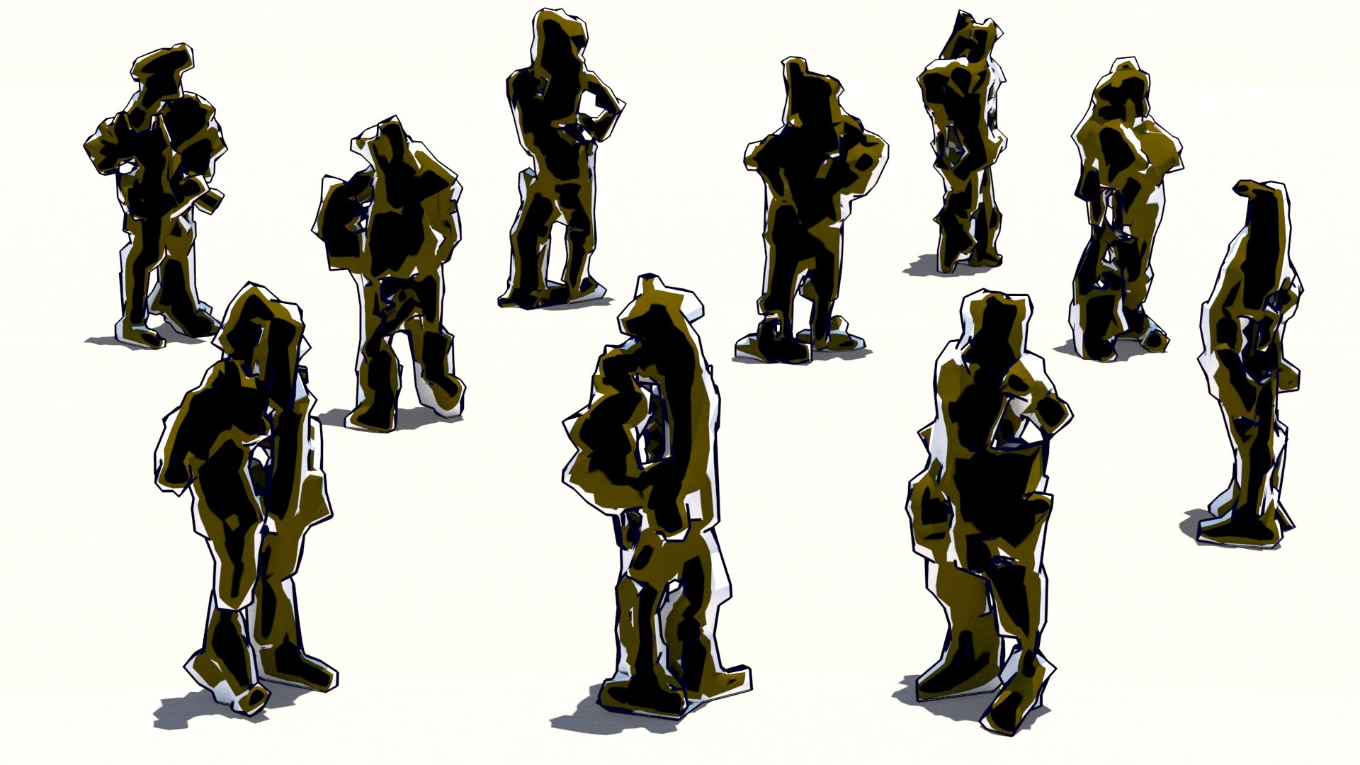 Crowd Model - TurboSquid 1685493