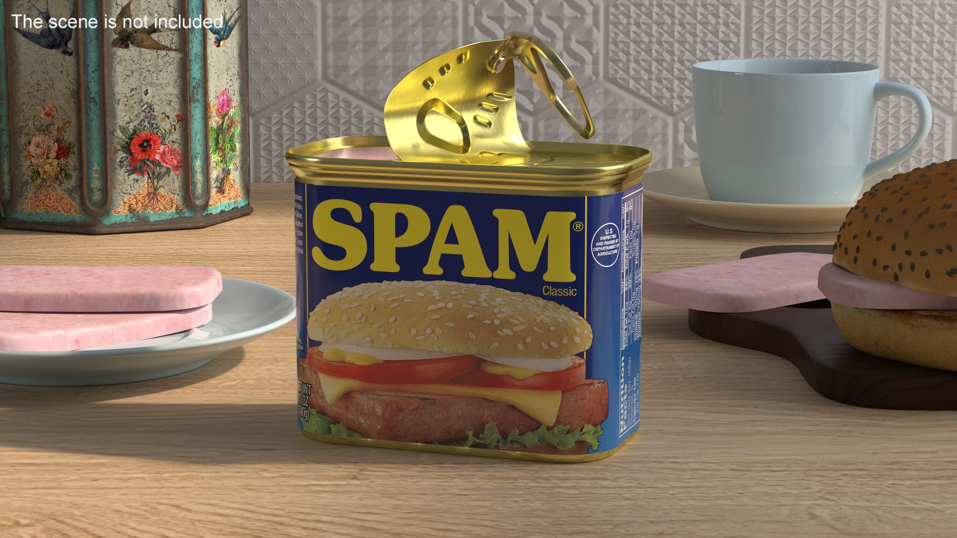 3D Spam Canned Food Opened - TurboSquid 2193882